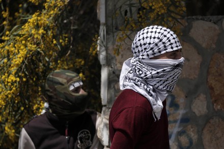 Israeli Security Forces Fires Tear Gas Editorial Stock Photo - Stock ...