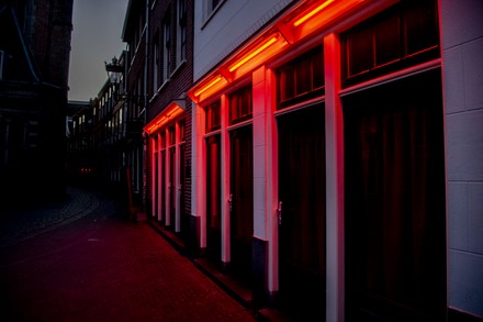 World Famous Red Light District Closed Editorial Stock Photo - Stock ...