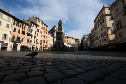 View Empty Piazza Campo De Fiori Editorial Stock Photo - Stock Image ...