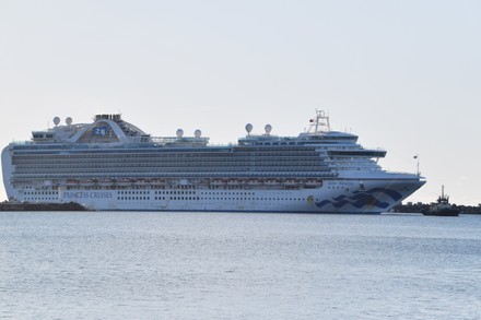 Ruby Princess carrying crew only onboard docks at Port Kembla ...