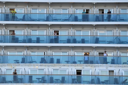 Ruby Princess carrying crew only onboard docks at Port Kembla ...