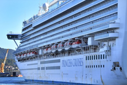 Ruby Princess carrying crew only onboard docks at Port Kembla ...