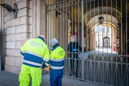 Civil Protection Volunteers Deliver Masks Gloves Editorial Stock Photo ...