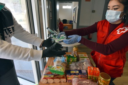 Member Red Cross Prepares Provision Food Editorial Stock Photo - Stock ...