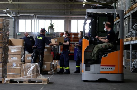 Volunteers Pack Protective Equipment Logistics Centre Editorial Stock ...