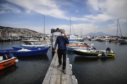 Man Wearing Protective Mask Walks On Editorial Stock Photo - Stock ...