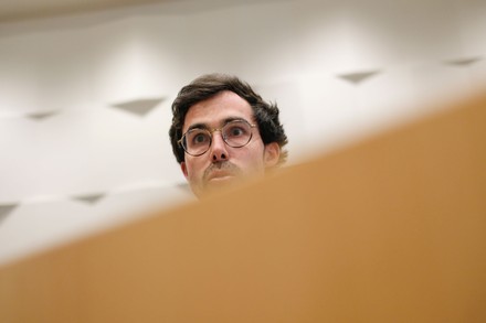 Groens Kristof Calvo Pictured Hearing Parliamentary Editorial Stock ...