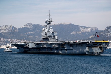 French Nuclear Aircraft Carrier Charles De Editorial Stock Photo ...