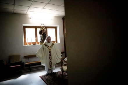 Priest Dressing Before Mass Resurrection Easter Editorial Stock Photo ...