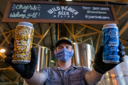 Owner Nick Purdy Holds Cans Wild Editorial Stock Photo - Stock Image ...