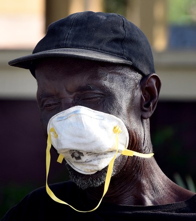 Man Wears Face Mask On First Editorial Stock Photo - Stock Image ...