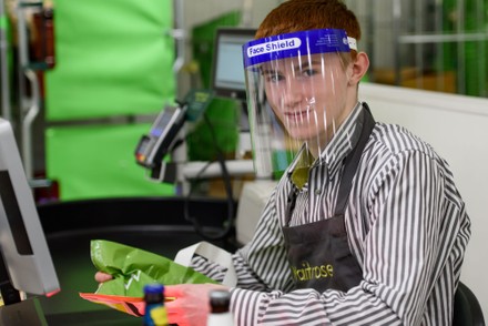 Waitrose Employee Fergall 16 Wears Face Editorial Stock Photo - Stock ...
