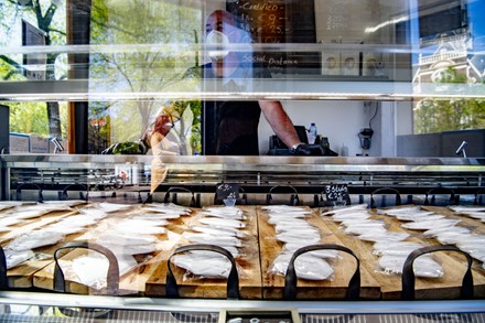 Opening of a face mask store, Amsterdam, The Netherlands - 19 Apr 2020 ...