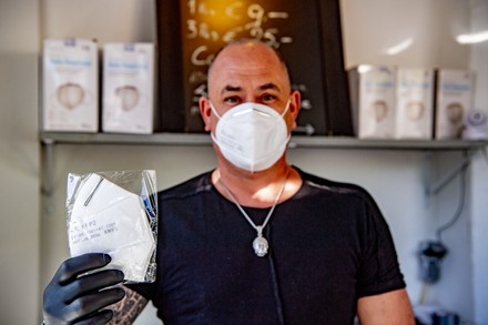 Man Poses Face Mask Store Opening Editorial Stock Photo - Stock Image ...