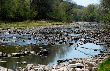 Low Water Level On Sola River Editorial Stock Photo - Stock Image ...