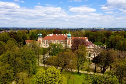 Aerial Picture Taken Drone Shows Lancut Editorial Stock Photo - Stock ...