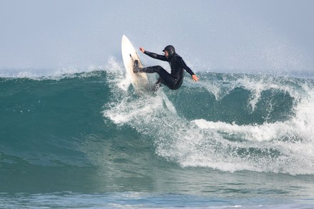 Surfing in Cornwall, Padstow, UK - 23 Apr 2020 Stock Pictures ...