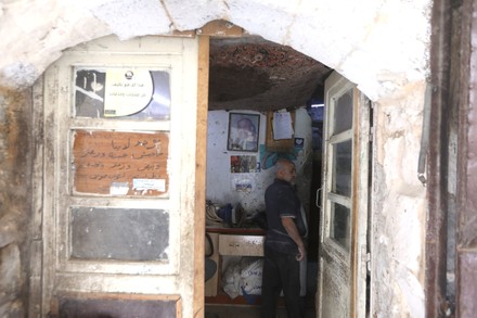 Palestinian Baker Waits Customers On First Editorial Stock Photo ...
