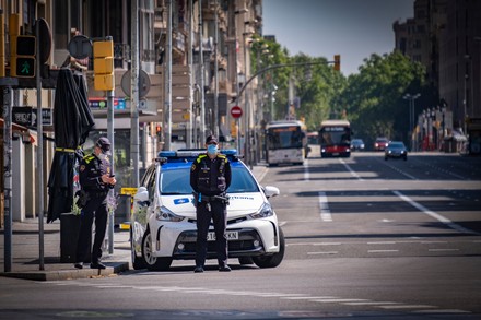Police Officers Wearing Face Masks Preventive Editorial Stock Photo ...