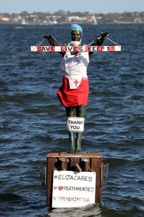 Bronze Eliza Statue On Swan River Editorial Stock Photo - Stock Image ...