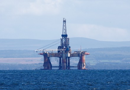 Disused Drilling Shallowwater Rigs Cromarty Firth Editorial Stock Photo ...