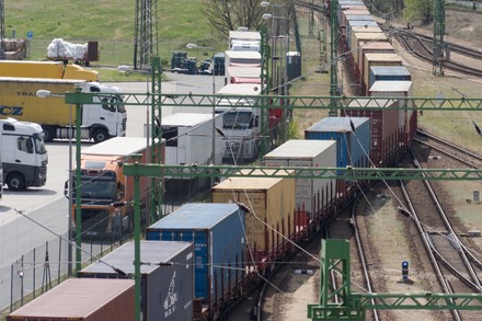 Chinaeurope Freight Train Arrives Bilk Logistics Editorial Stock Photo ...