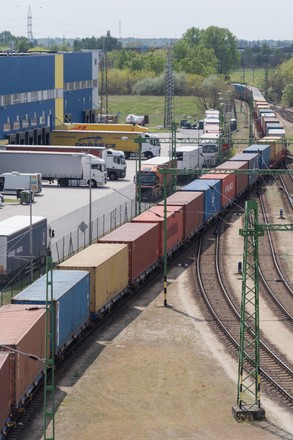 Chinaeurope Freight Train Arrives Bilk Logistics Editorial Stock Photo ...