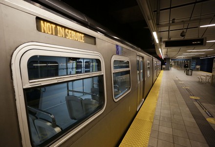 Notinservice Train Seen Inside Skytrain Station Editorial Stock Photo ...