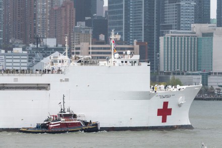 Us Navy Hospital Ship Comfort Departs Editorial Stock Photo - Stock ...
