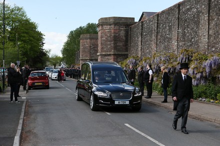 Funral of Prison officer at HMP Usk Rachael Yates, Usk, Wales, UK - 01 ...