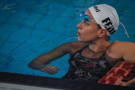 Olympic Italian Swimmer Federica Pellegrini Starts Editorial Stock ...