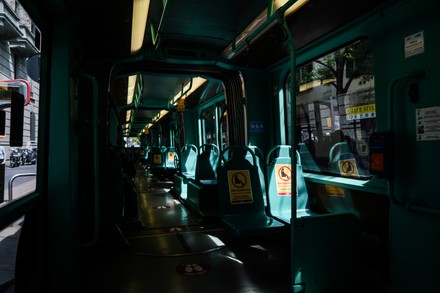 Tram Indications Safety Rules During First Editorial Stock Photo ...