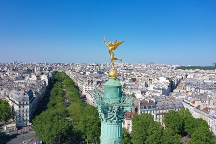 July Column Genius Liberty Sculpture Auguste Editorial Stock Photo ...