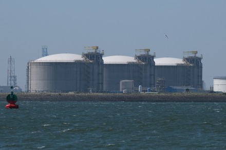 Liquid National Gas Lng Storage Tanks Editorial Stock Photo - Stock ...