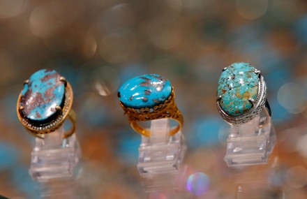 Turquoise gemstone jewellery in Iran, Tehran, Iran Islamic Republic Of ...