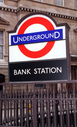 Bank Tube Station Underground Sign Entrance Editorial Stock Photo ...