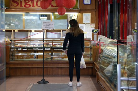 Alone Woman Shop Bakery During National Editorial Stock Photo - Stock ...
