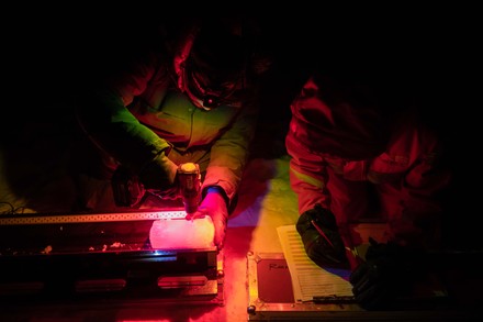 Marc Oggier Allison Fong Measure Ice Editorial Stock Photo - Stock ...