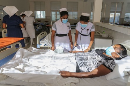Sri Lankan Nurse Attends Patient On Editorial Stock Photo - Stock Image ...