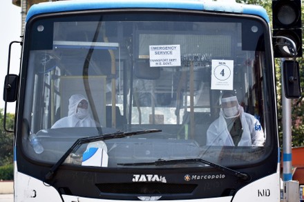 India Bus Drive His Helper Wore Editorial Stock Photo - Stock Image ...