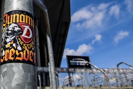 Dynamo Dresden Sticker Seen Entrance Gates Editorial Stock Photo ...