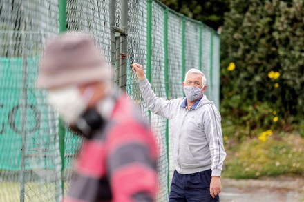 Club Groundsman Michael Relihan Opens Gate Editorial Stock Photo ...