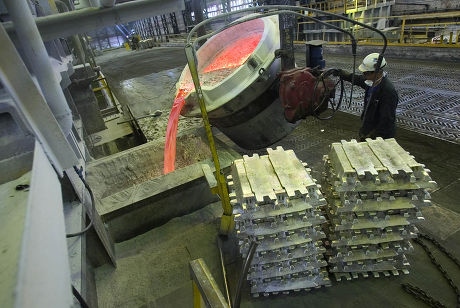 Founder Seen Smelting Aluminium Foundry Editorial Stock Photo - Stock ...