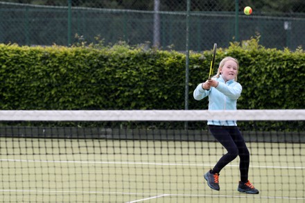 Scarlett Foley Plays Tennis Greystones Tennis Editorial Stock Photo ...