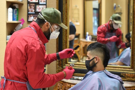 Ricky Barber Works On Customer Man Editorial Stock Photo - Stock Image ...