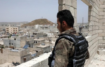 Syrian Members Police General Security Stand Editorial Stock Photo ...