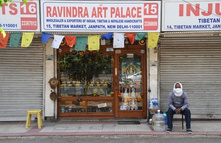 Shopkeeper Sits Outside His Shop Shops Editorial Stock Photo - Stock ...