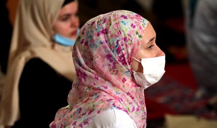 Bosnian Muslim Women Wearing Protective Face Editorial Stock Photo ...
