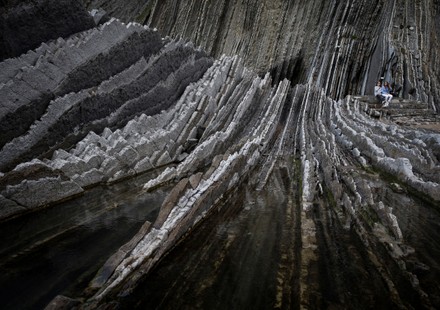 Unusual Sequence Grey Looking Sedimentary Rocks Editorial Stock Photo ...