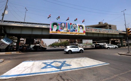 Banner Showing Pictures Irans Current Former Editorial Stock Photo ...
